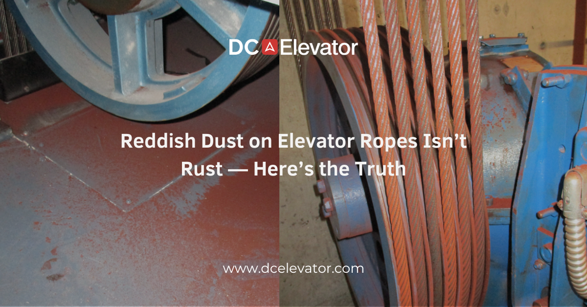 Reddish Dust on Elevator Ropes Isn’t Rust — Here’s the Truth